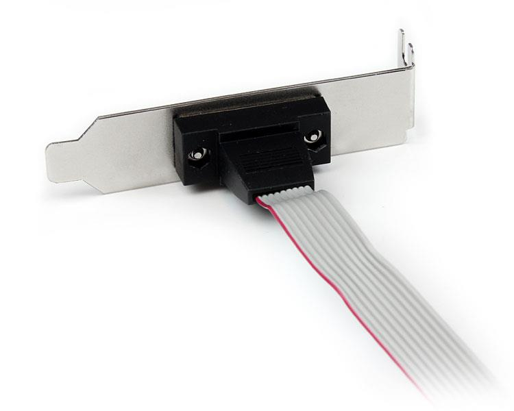 StarTech.com 1 Port 16in DB9 Serial Port Bracket to 10 Pin Header – Low ...