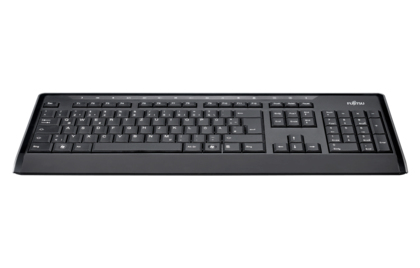 Fujitsu KB410 keyboard USB QWERTY Black – Transparent