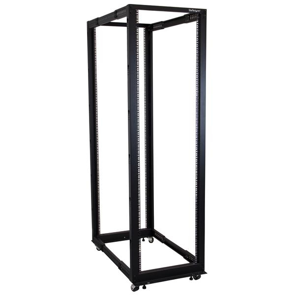 StarTech.com 42U Adjustable Depth Open Frame 4 Post Server Rack Cabinet ...