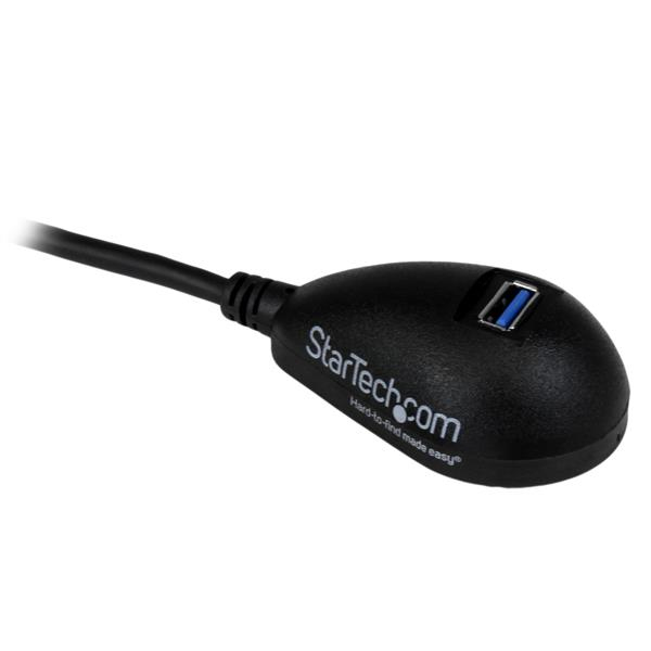 StarTech.com 5 ft Black Desktop SuperSpeed USB 3.0 Extension Cable – A ...