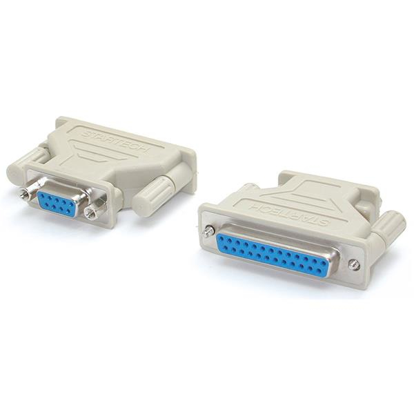StarTech.com DB9 to DB25 Serial Cable Adapter – F/F – Transparent