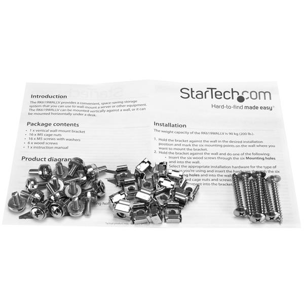 StarTech.com Vertical Wall-Mount Server Rack – Solid Steel – 6U ...