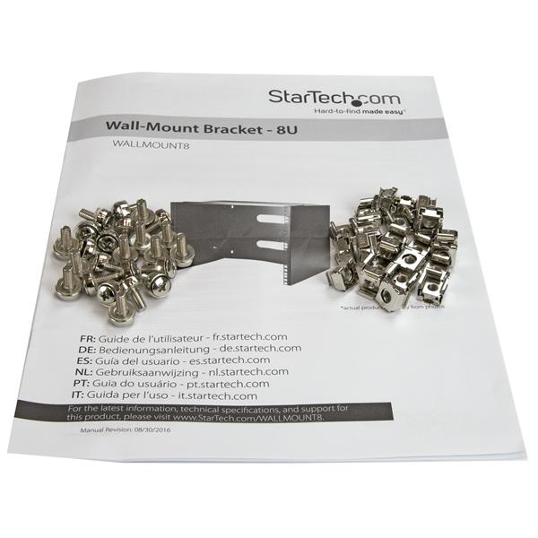 StarTech.com Wall-Mount Bracket for Shallow Rack-Mount Equipment ...