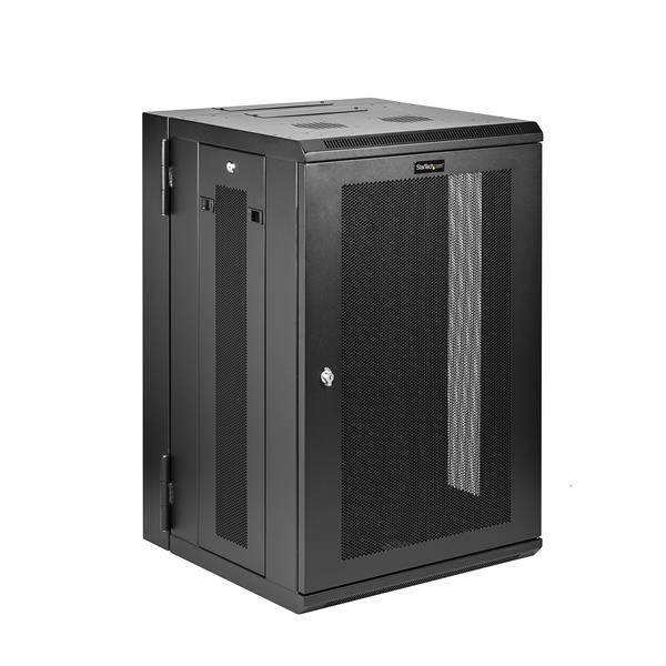 StarTech.com 18U Wall-Mount Server Rack Cabinet – 20 in. Deep – Hinged ...