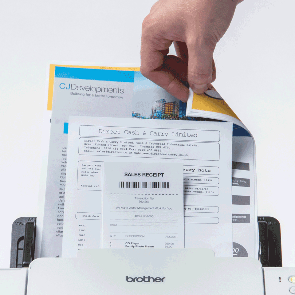 Brother ADS-2200 scanner 600 x 600 DPI ADF scanner Black,White A4 ...