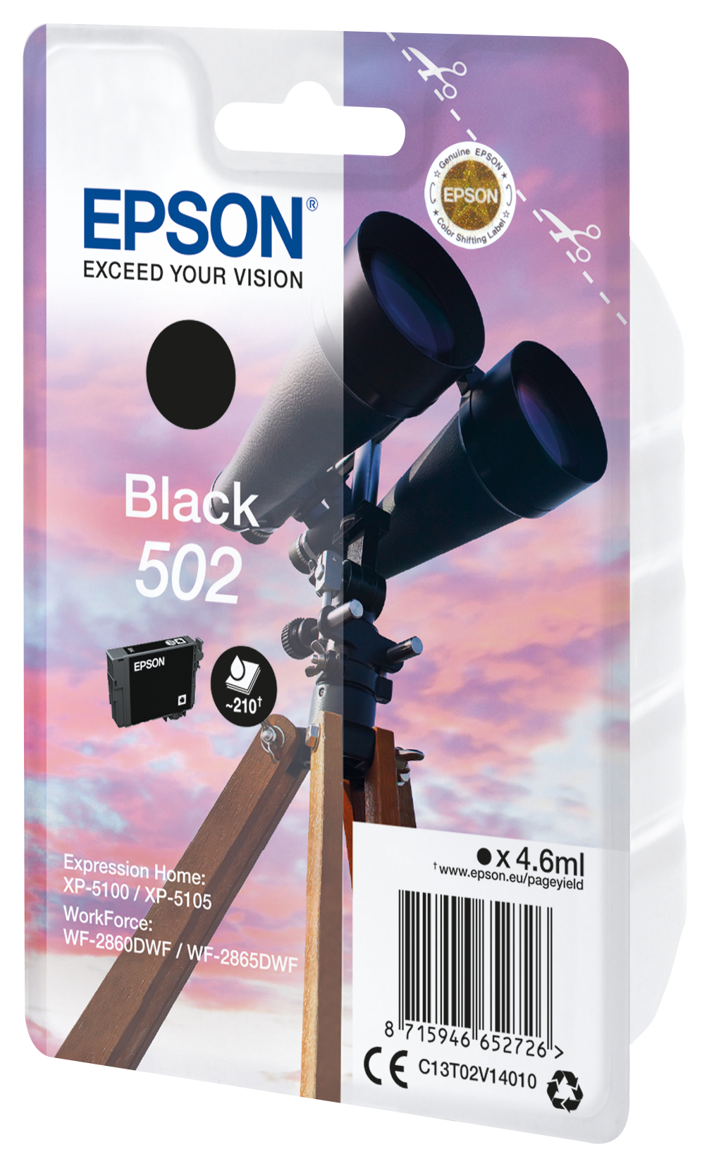 Epson Singlepack Black 502 Ink – Transparent