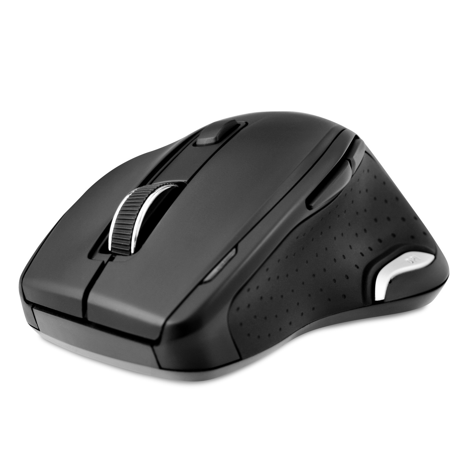 V7 Deluxe Wireless Optical Mouse – Black – Transparent