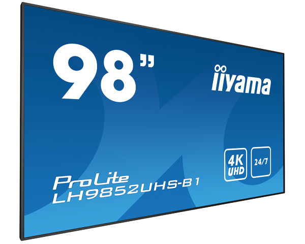 iiyama LH9852UHS-B1 signage display 2.49 m (98″) LED 4K Ultra HD ...