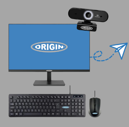 Origin Bundle – 24-inch LED Monitor VGA+HDMI – USB Keyboard and Mouse ...
