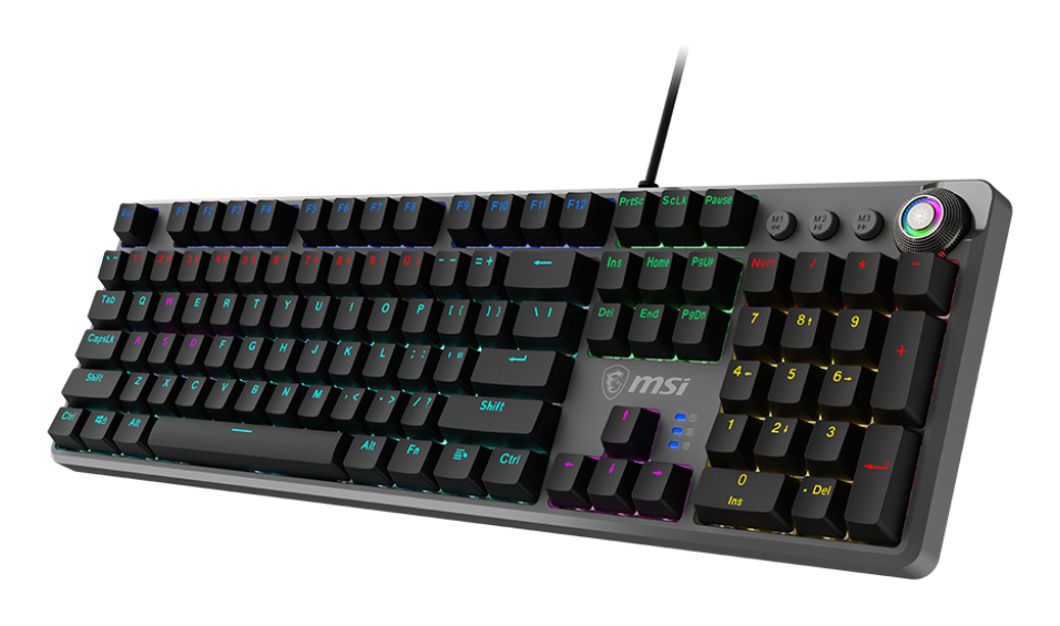 MSI FORGE GK310 RED UK keyboard Gaming USB QWERTY UK International ...