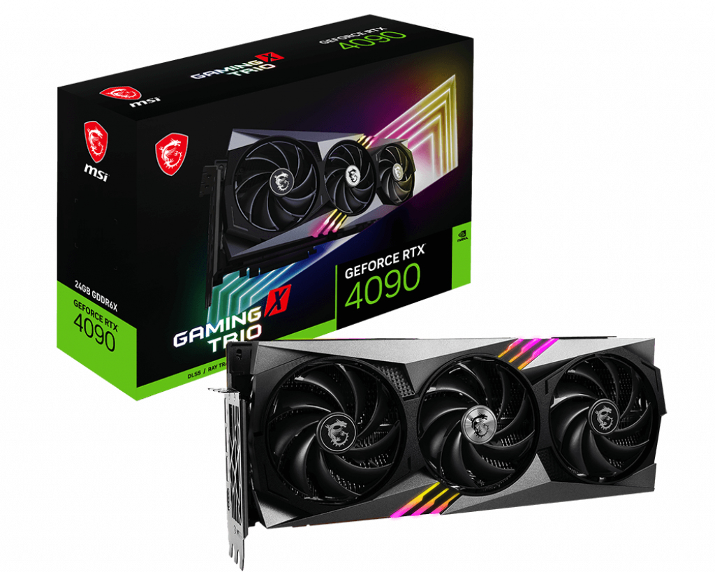 MSI GeForce RTX 4090 GAMING X TRIO 24G NVIDIA 24 GB GDDR6X – Transparent