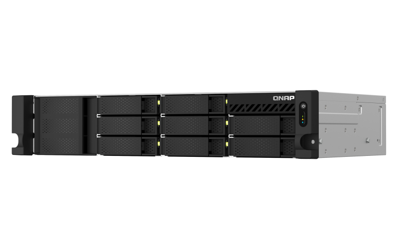 QNAP TS-864eU-RP NAS Rack (2U) Ethernet LAN Aluminium, Black – Transparent