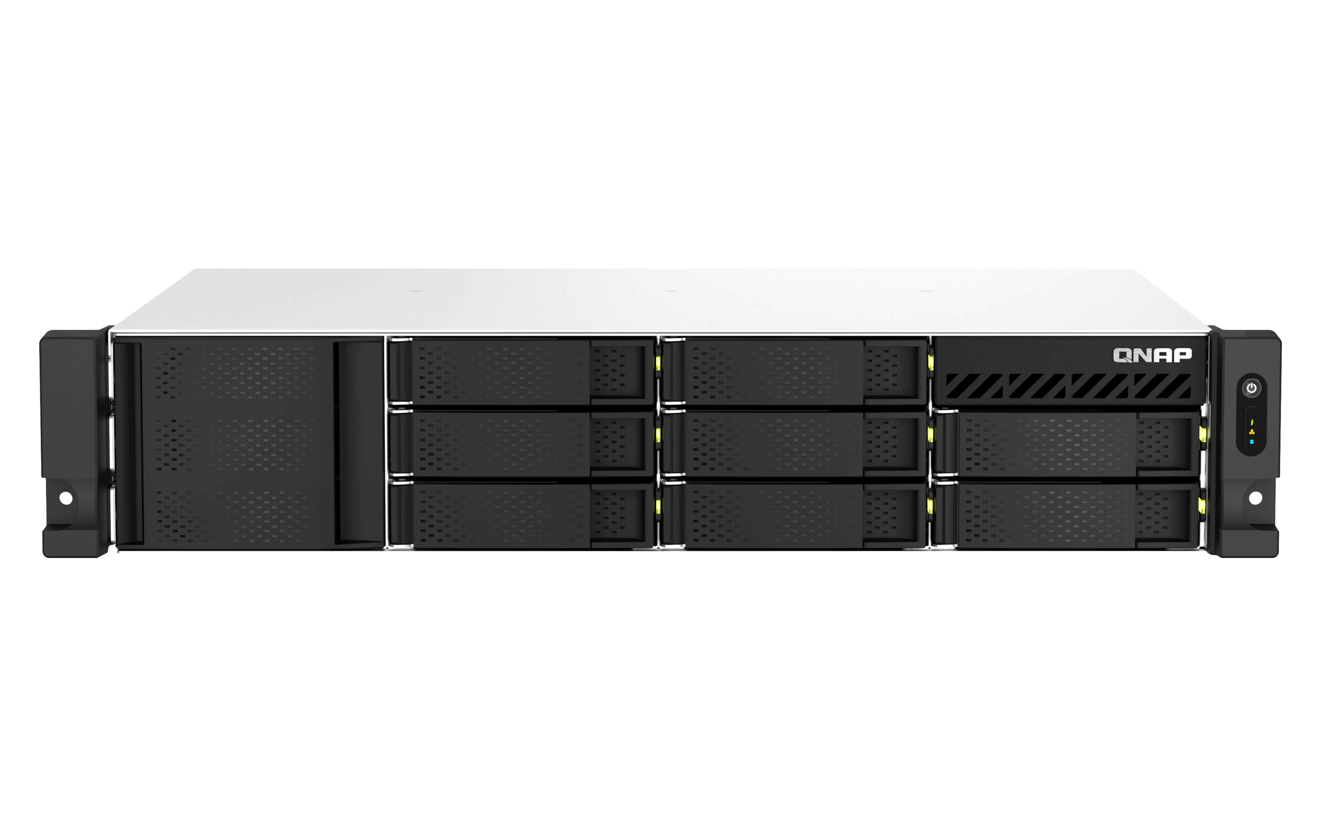 QNAP TS-864EU-RP-8G NAS/storage server Rack (2U) Ethernet LAN Black ...