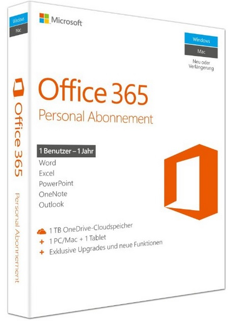 Microsoft Office 365 Personal, P2 Microsoft Volume License (MVL) 1 ...