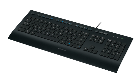 Logitech K280e keyboard USB French Black – Transparent