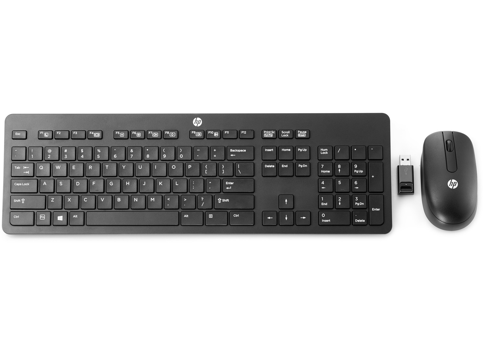 HP Wireless (International) keyboard RF Wireless QWERTY English Black ...