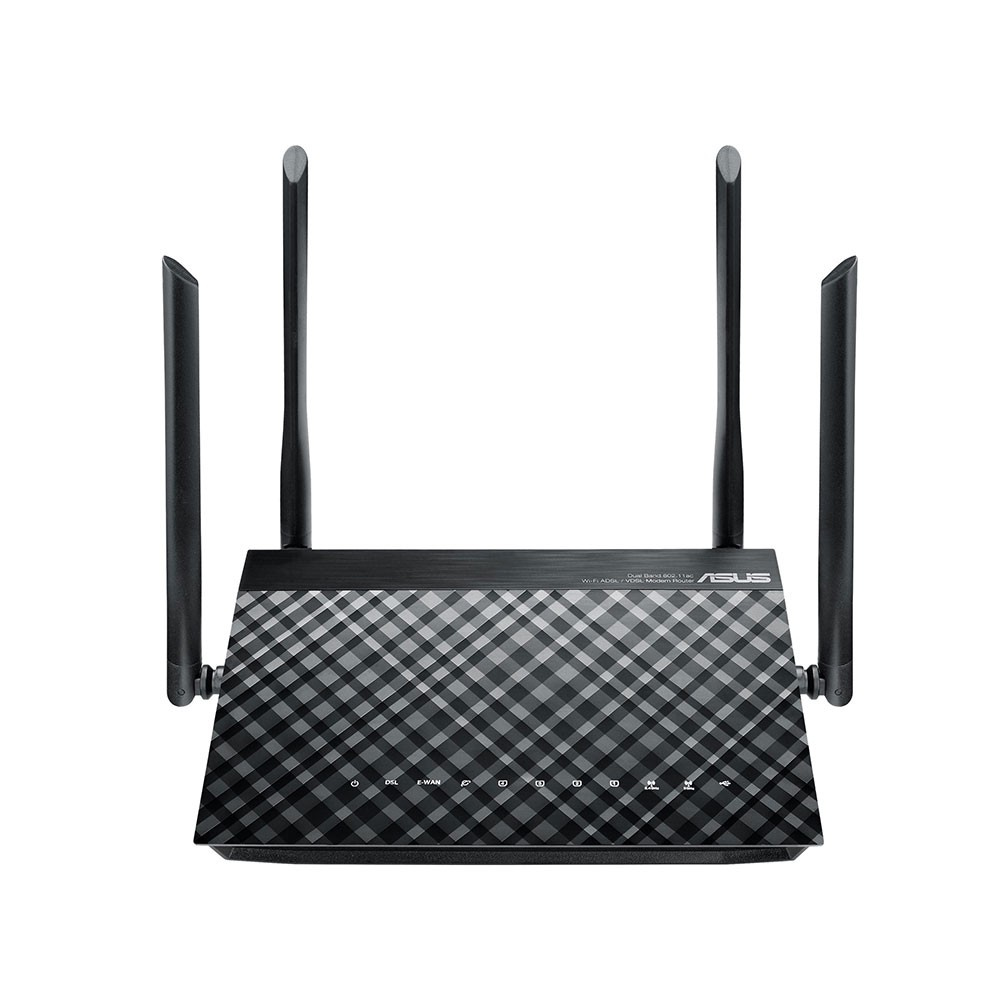 ASUS DSL-AC55U wireless router Gigabit Ethernet Dual-band (2.4 GHz / 5 ...
