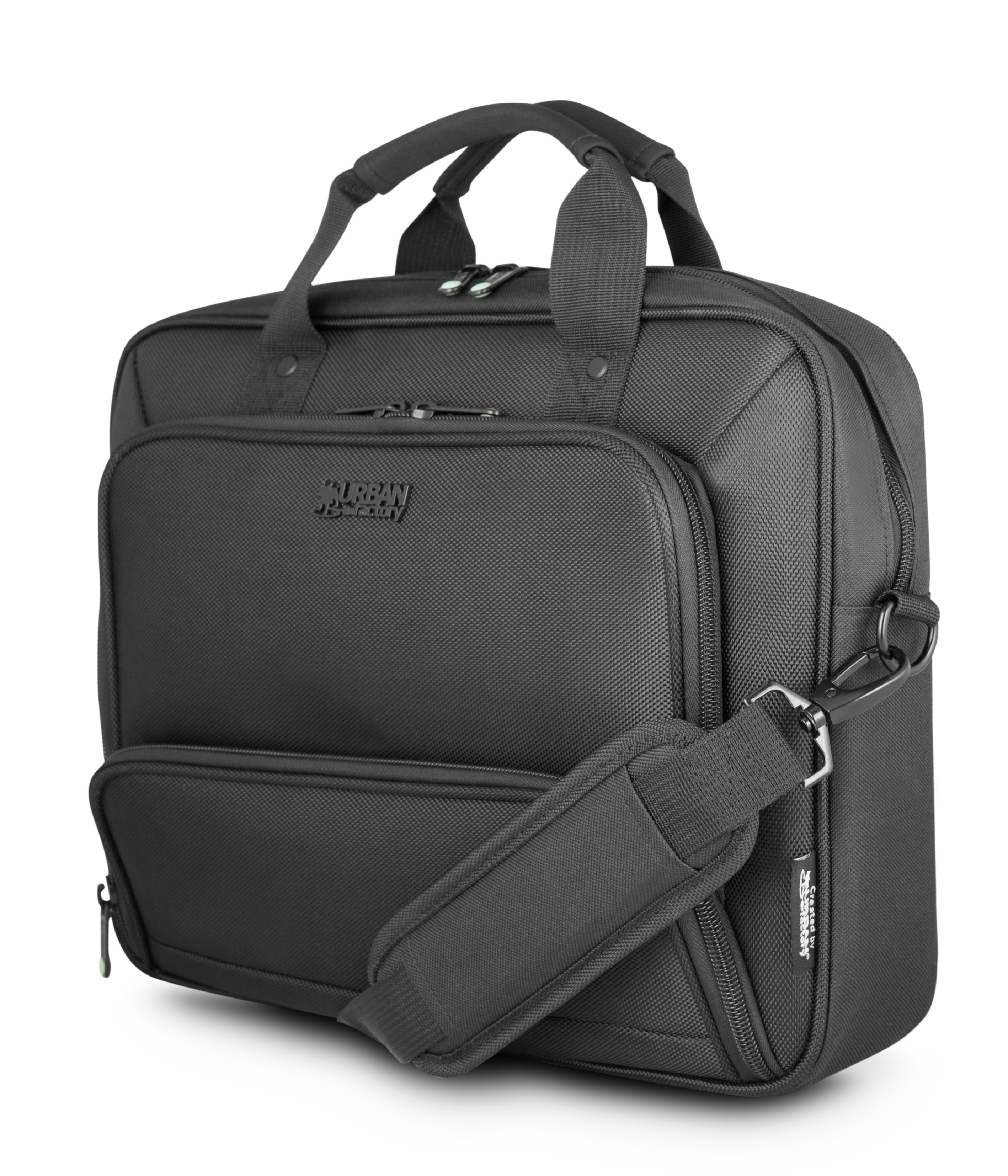 Urban Factory Mixee Toploading Laptop Bag 15.6″ Black – Transparent