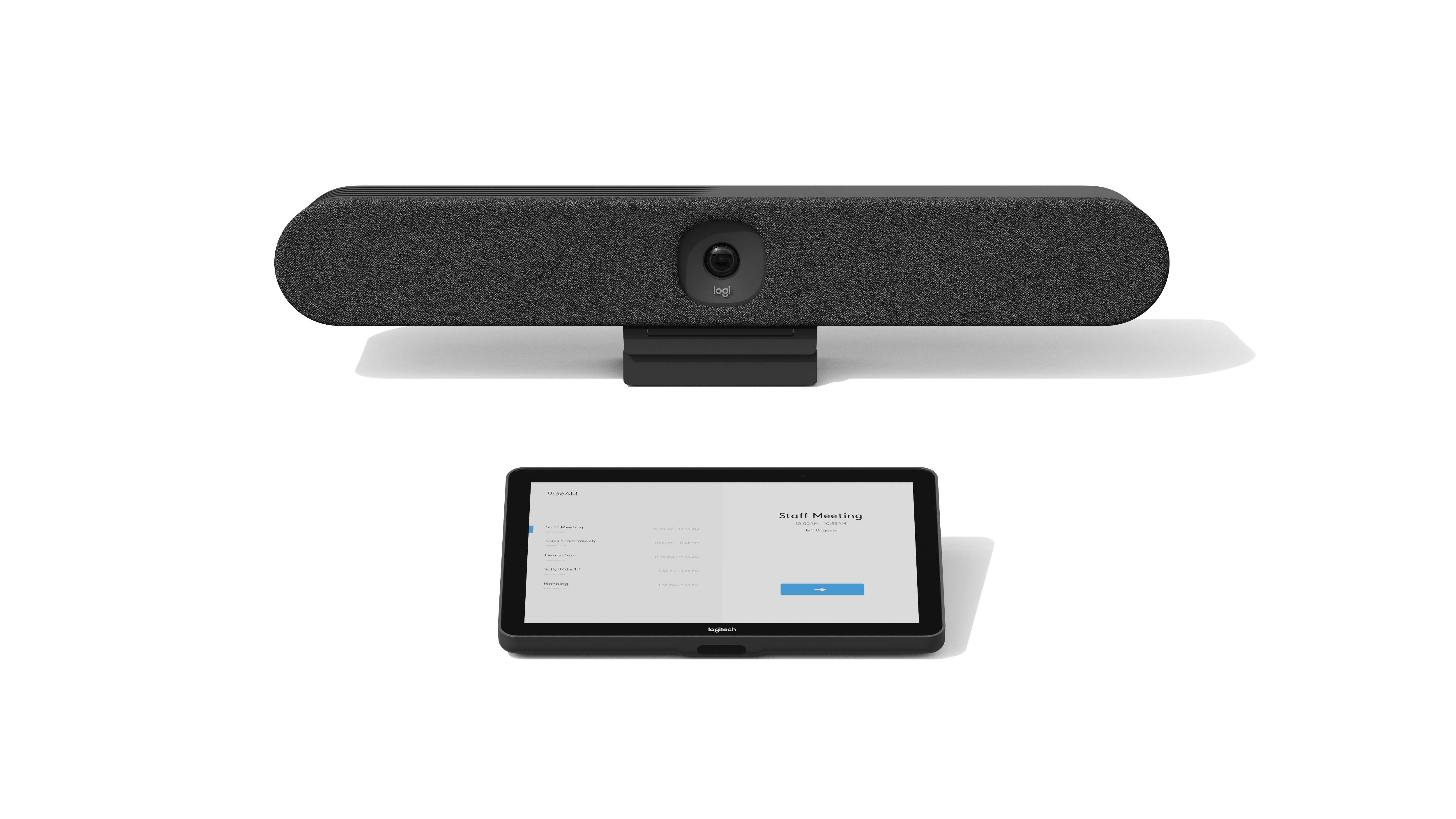 Logitech Rally Bar Huddle + Tap IP Bundle – Transparent