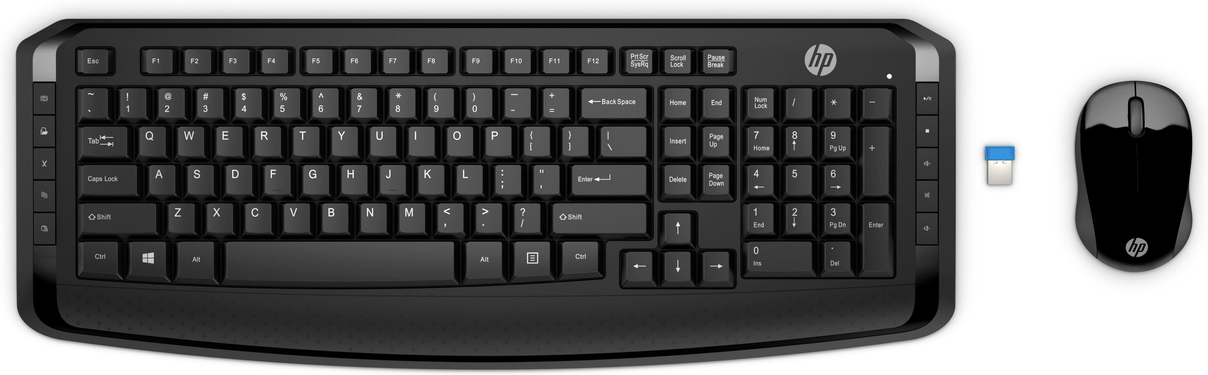 HP Wireless Keyboard and Mouse 300 – Transparent