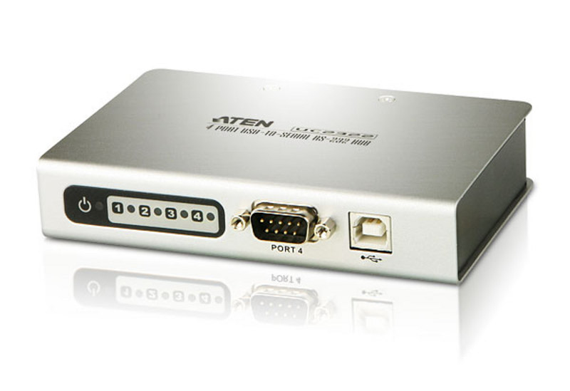 ATEN 4-Port USB-to-Serial RS-232 Hub – Transparent