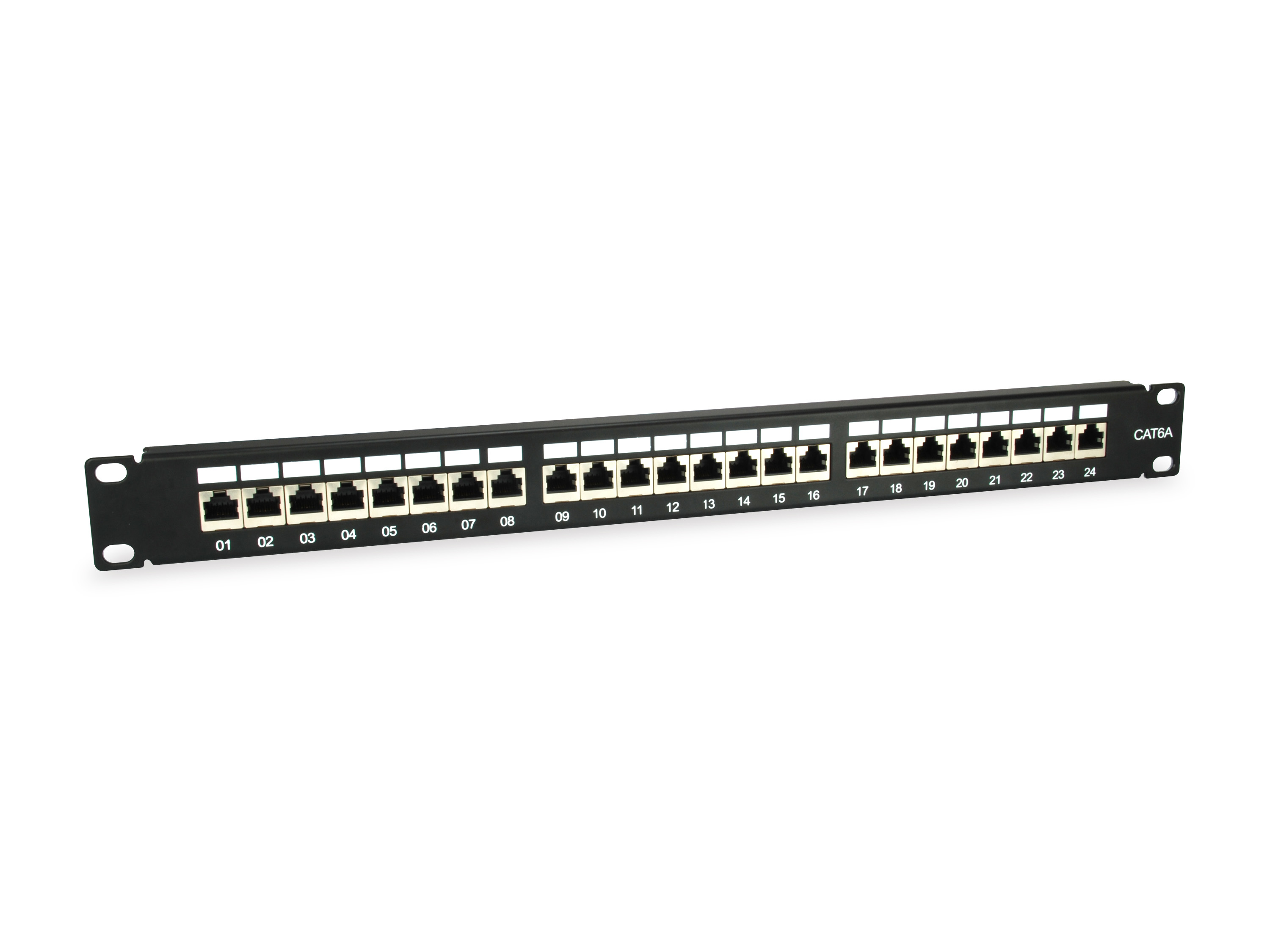 Equip 24-Port Cat.6A Shielded Patch Panel – Transparent