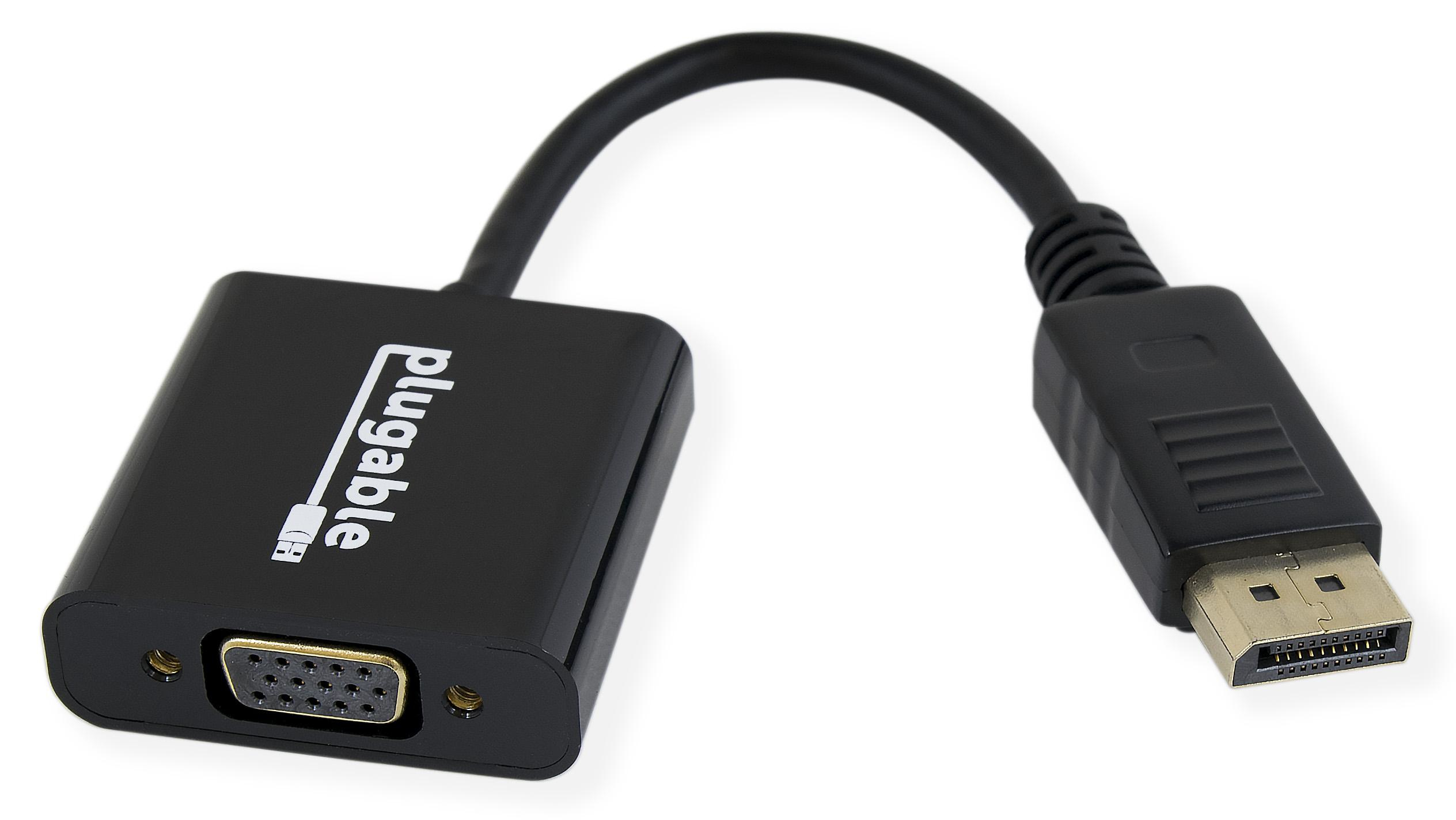 Plugable Technologies DisplayPort to VGA Adapter – Supports Windows and ...