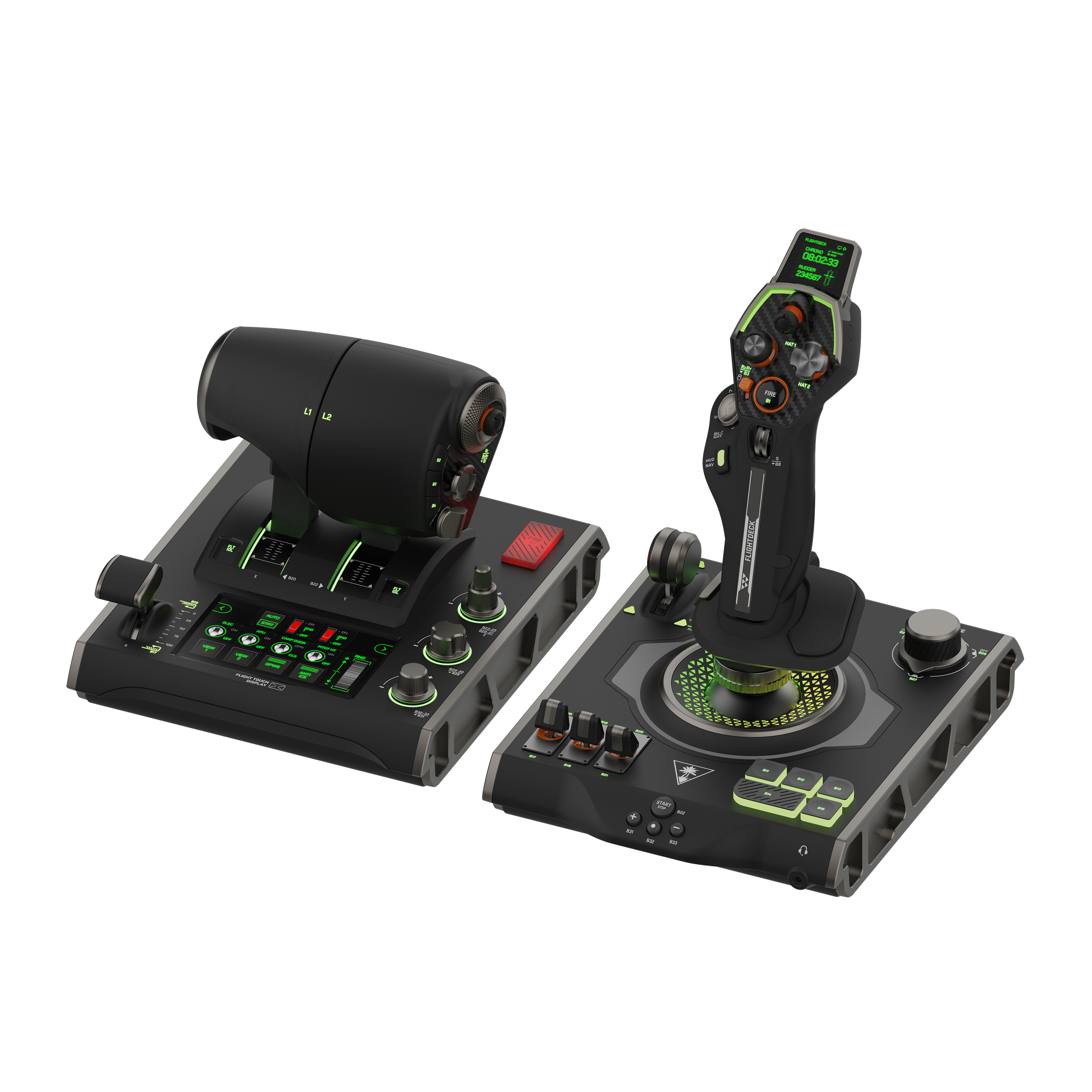 Turtle Beach VelocityOne Black USB Flightstick Analogue / Digital PC ...