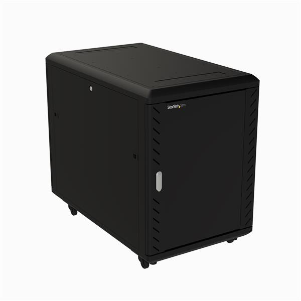 StarTech.com 4-Post 15U Server Rack Cabinet, Lockable 19″ Data Rack ...
