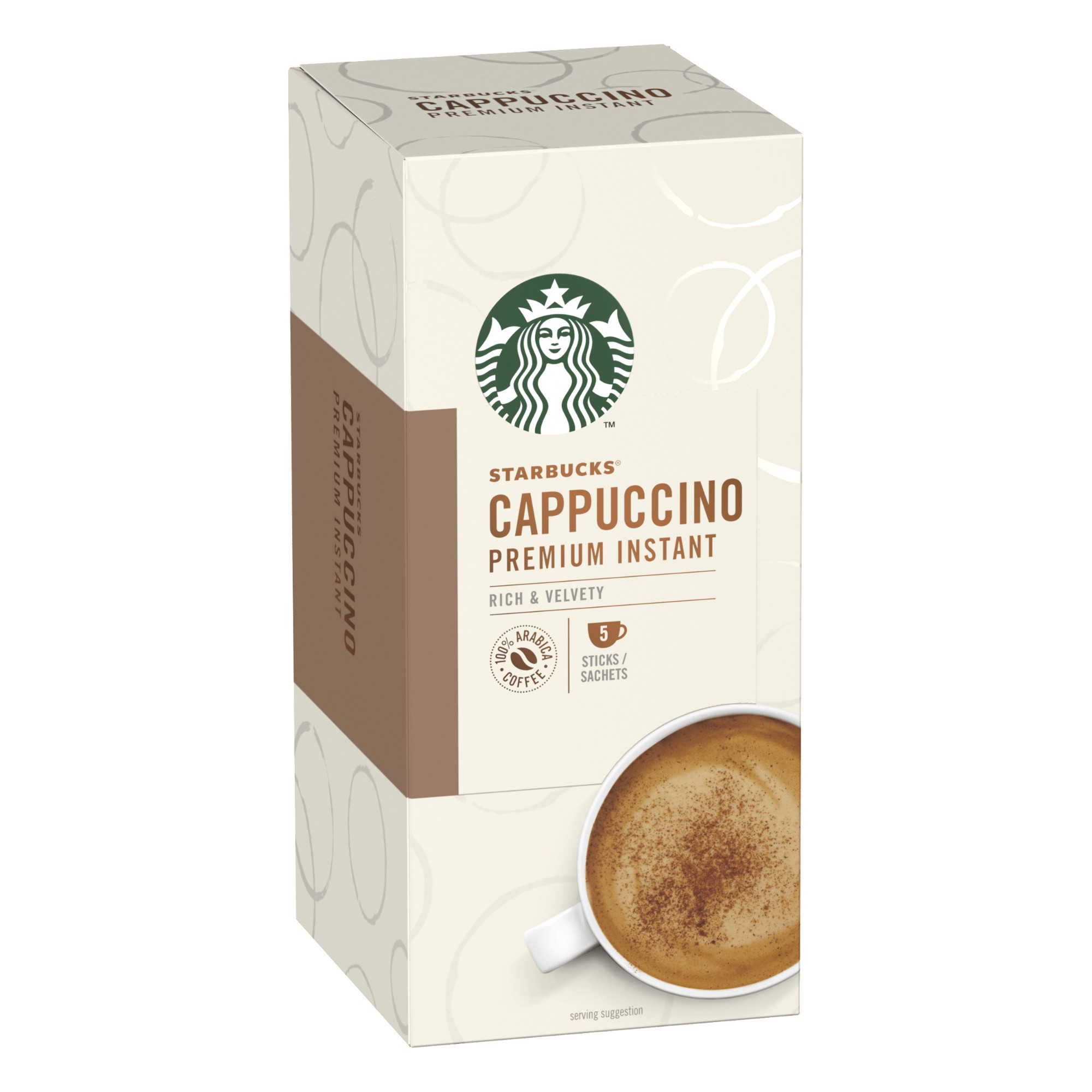 Starbucks Cappuccino 6x5x70g 30 Sachets – Transparent
