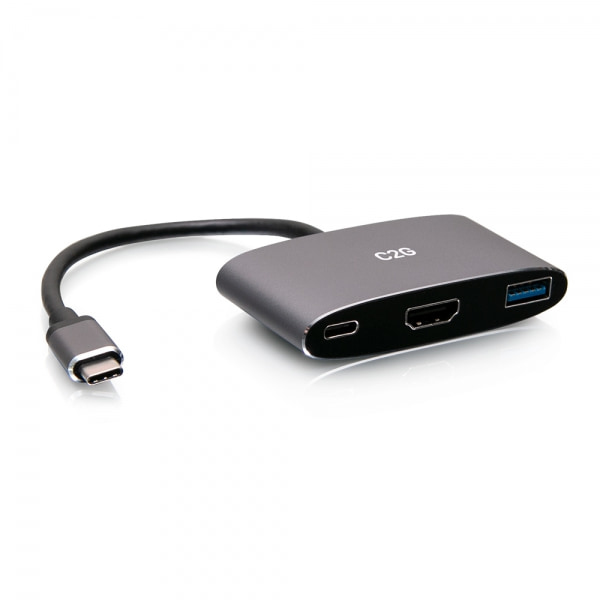 C2G USB-C 3-in-1 Mini Dock with HDMI, USB-A, and USB-C Power Delivery ...