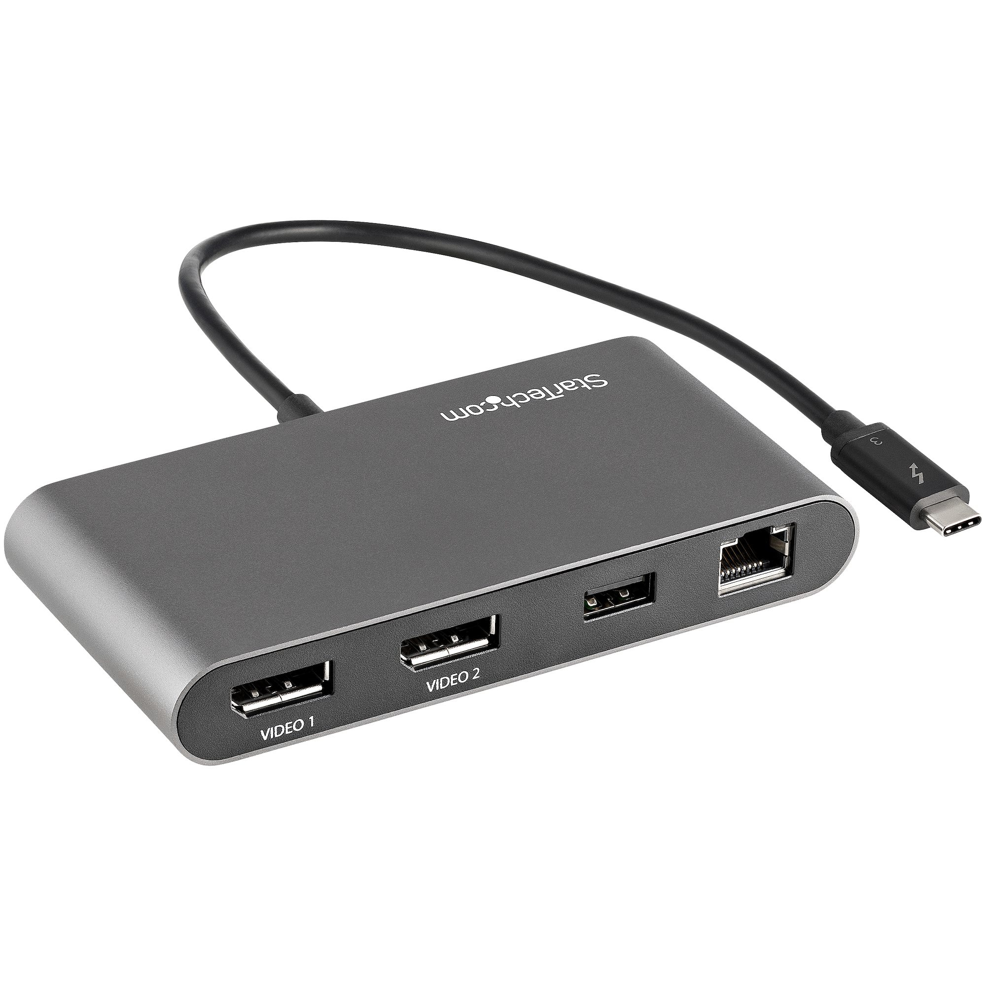 StarTech.com Thunderbolt 3 Mini Dock – Portable Dual Monitor Docking ...
