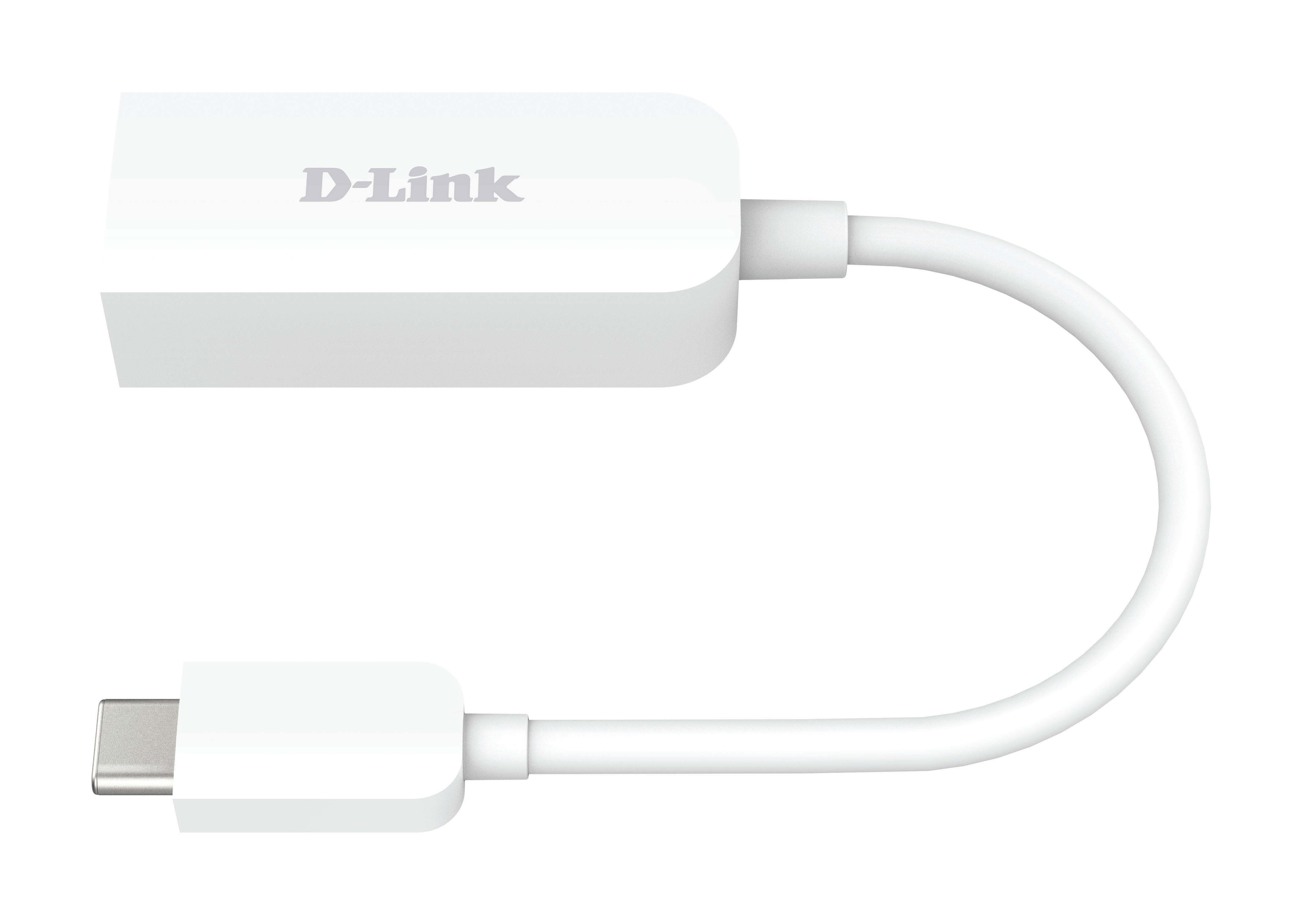 D-Link USB‑C to 2.5G Ethernet Adapter DUB‑E250 – Transparent