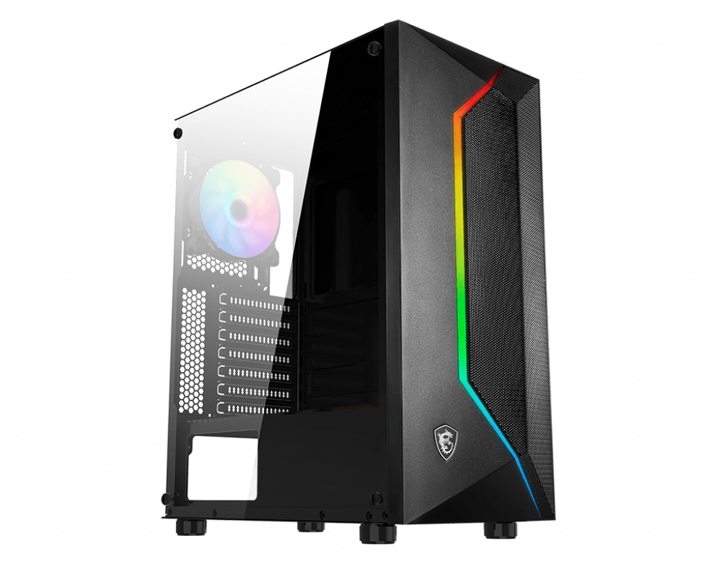 MSI MAG VAMPIRIC 100R ‘V100R’ Mid Tower Gaming Computer Case ‘Black, 1x ...
