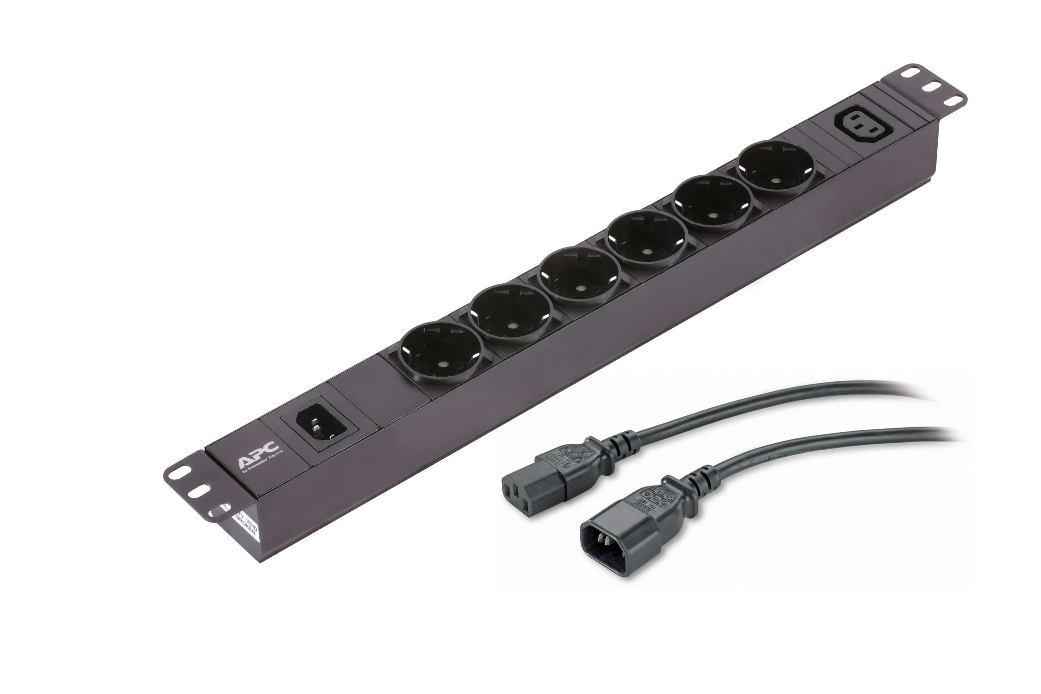 APC EPDU1010B-SCH power distribution unit (PDU) 7 AC outlet(s) 1U Black ...