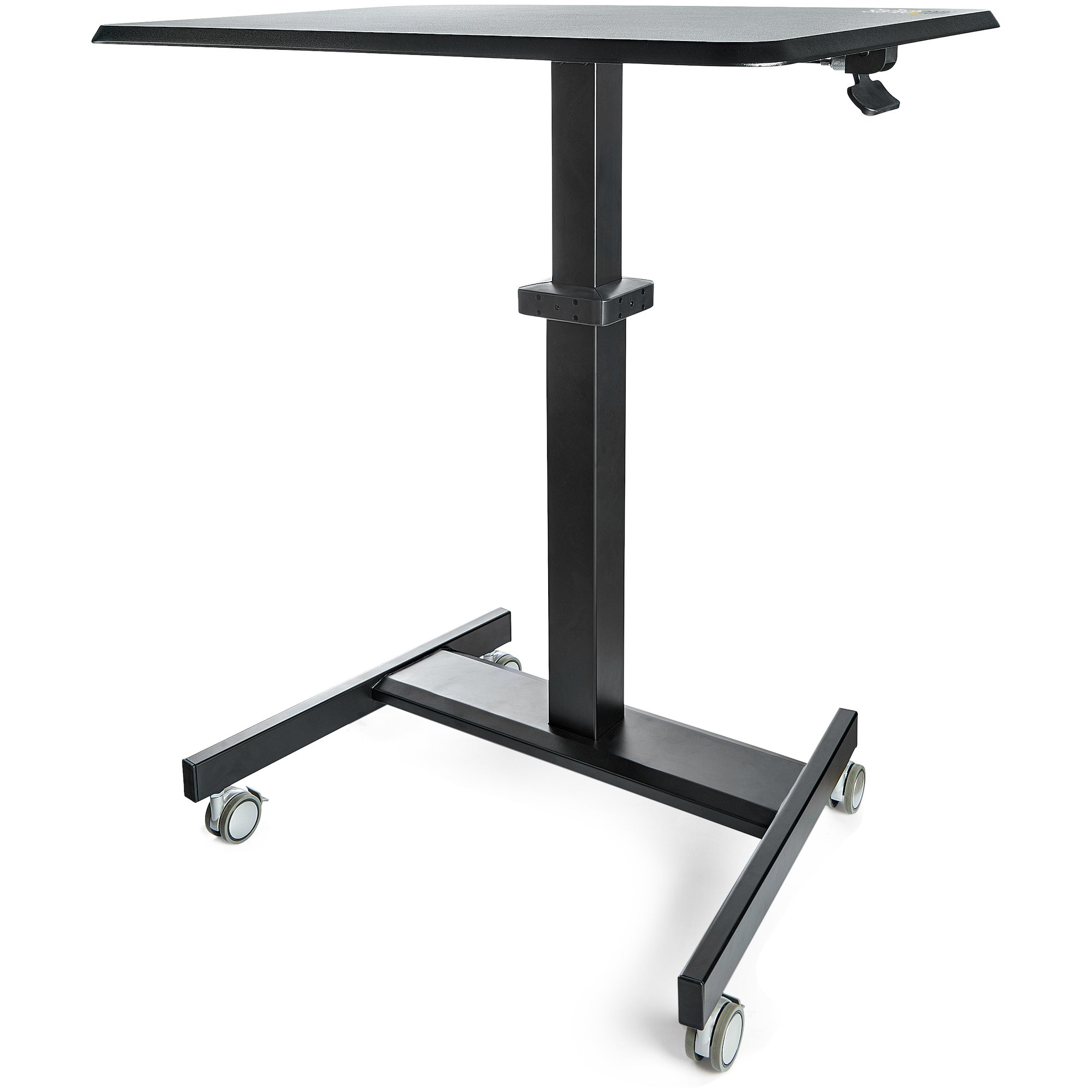 StarTech.com Mobile Standing Desk – Portable Sit Stand Ergonomic Height ...