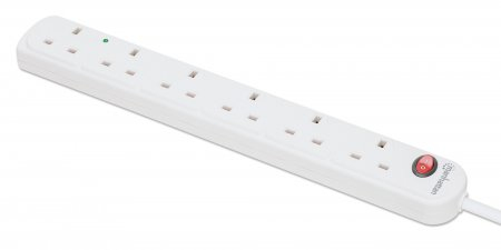 Manhattan Power Distribution Unit UK, x6 gang/output with on/off switch ...