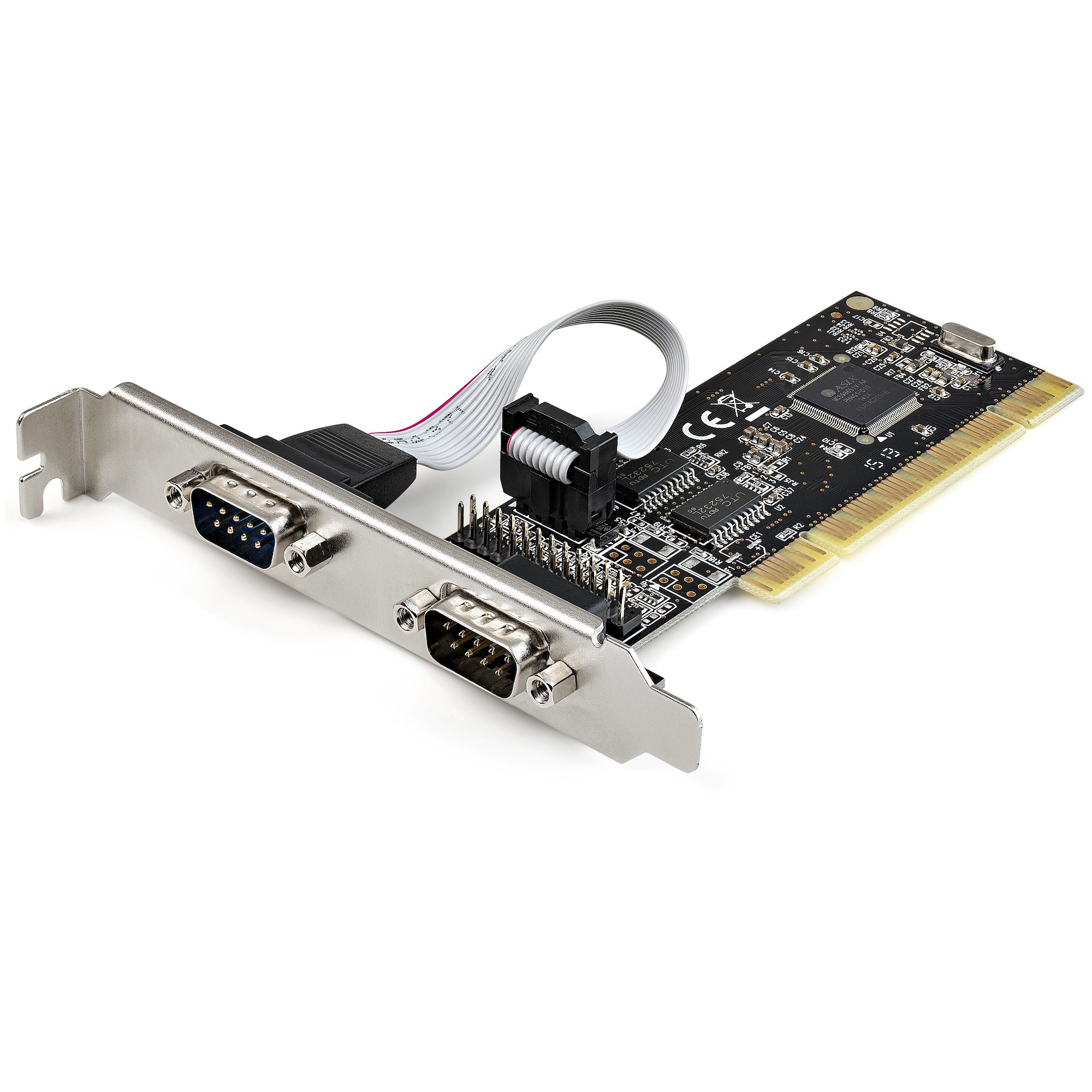 StarTech.com PCI Serial Parallel Combo Card with Dual Serial RS232 Ports (DB9) & 1x Parallel LPT ...