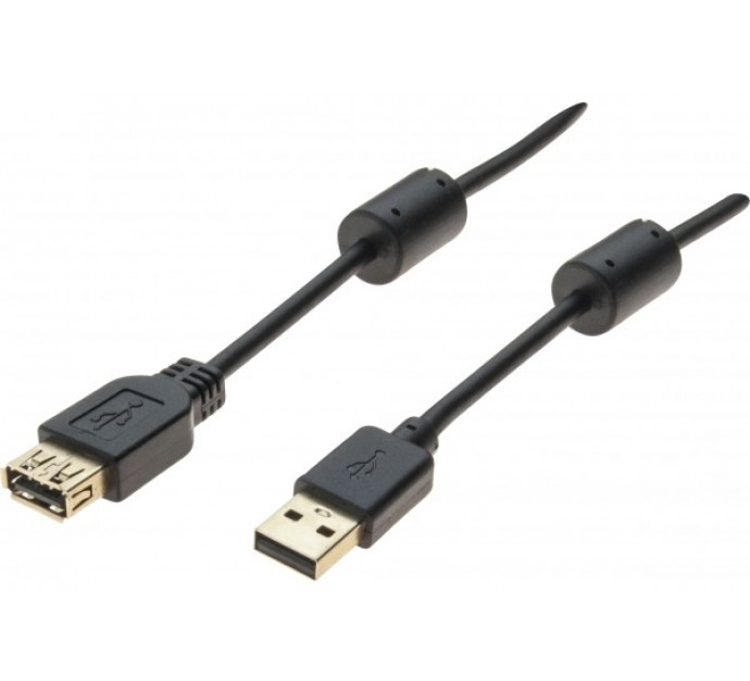 Hypertec 532542-HY USB cable 1.5 m USB 2.0 USB A Black – Transparent