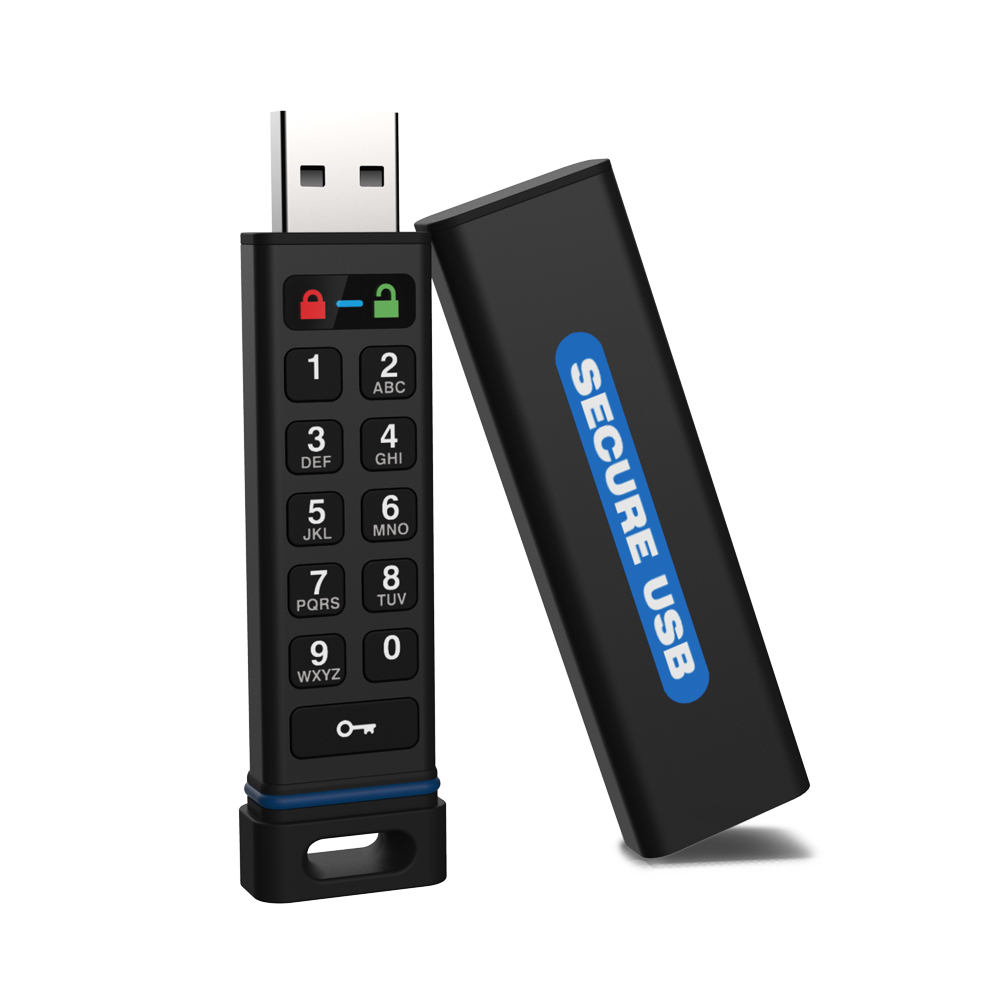 SecureData Secure USB KP 64gb Encrypted Flash Drive – Transparent