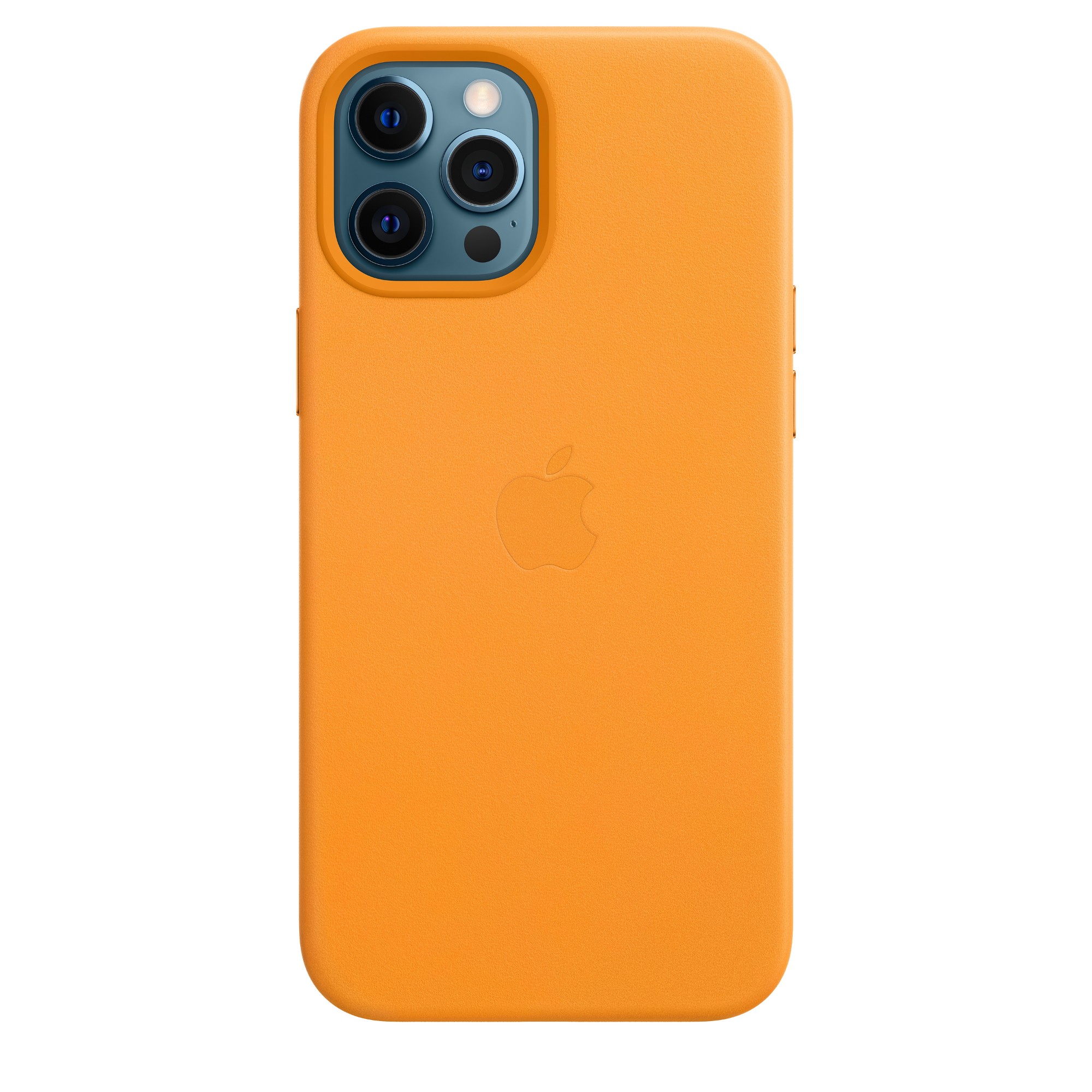 Apple iPhone 12 Pro Max Leather Case with MagSafe – California Poppy – Transparent