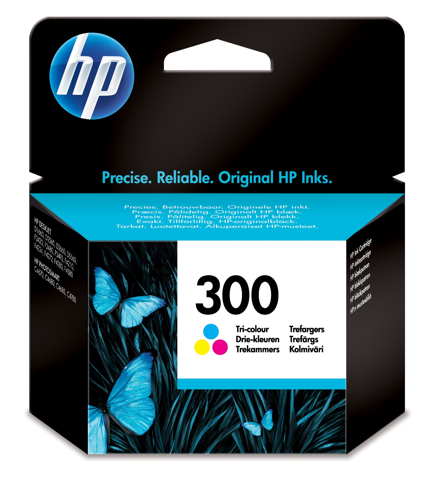 HP 300 Tri-color Original Ink Cartridge – Transparent