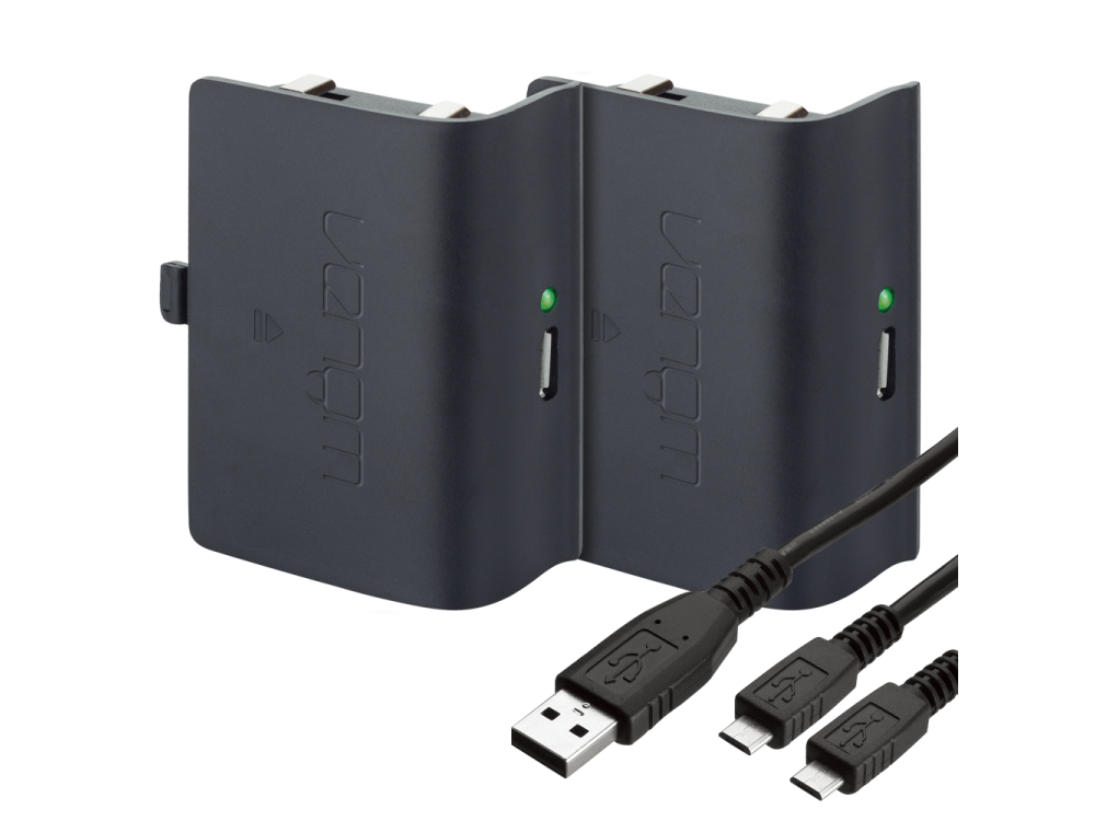 Venom TWIN RECHARGEABLE BATTERY PACK FOR XBOX ONE – Transparent