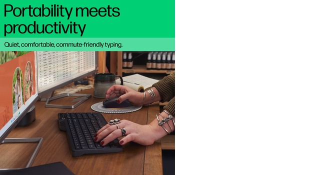 HP 475 Dual-Mode Wireless Keyboard – Transparent