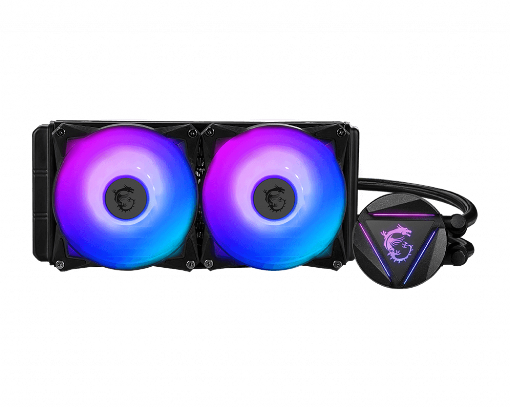 MSI MAG CORELIQUID 280R Liquid CPU Cooler ‘280mm Radiator, 2x 140mm ...