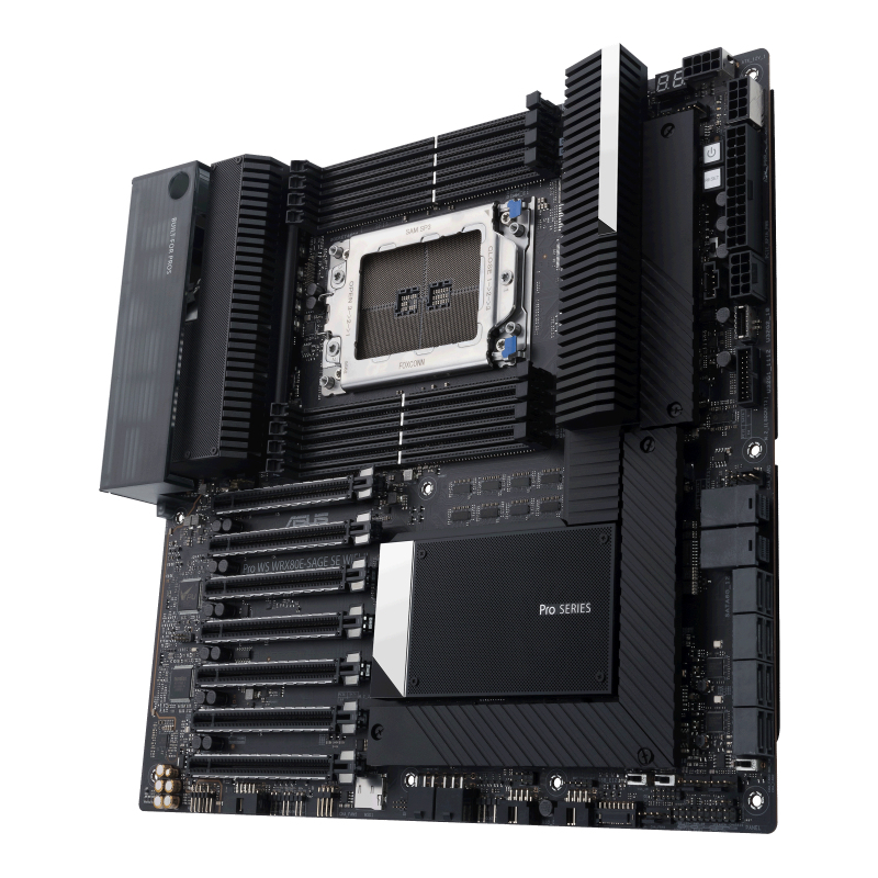 ASUS Pro WS WRX80E-SAGE SE WIFI II AMD WRX80 Socket sWRX8 Extended ATX ...