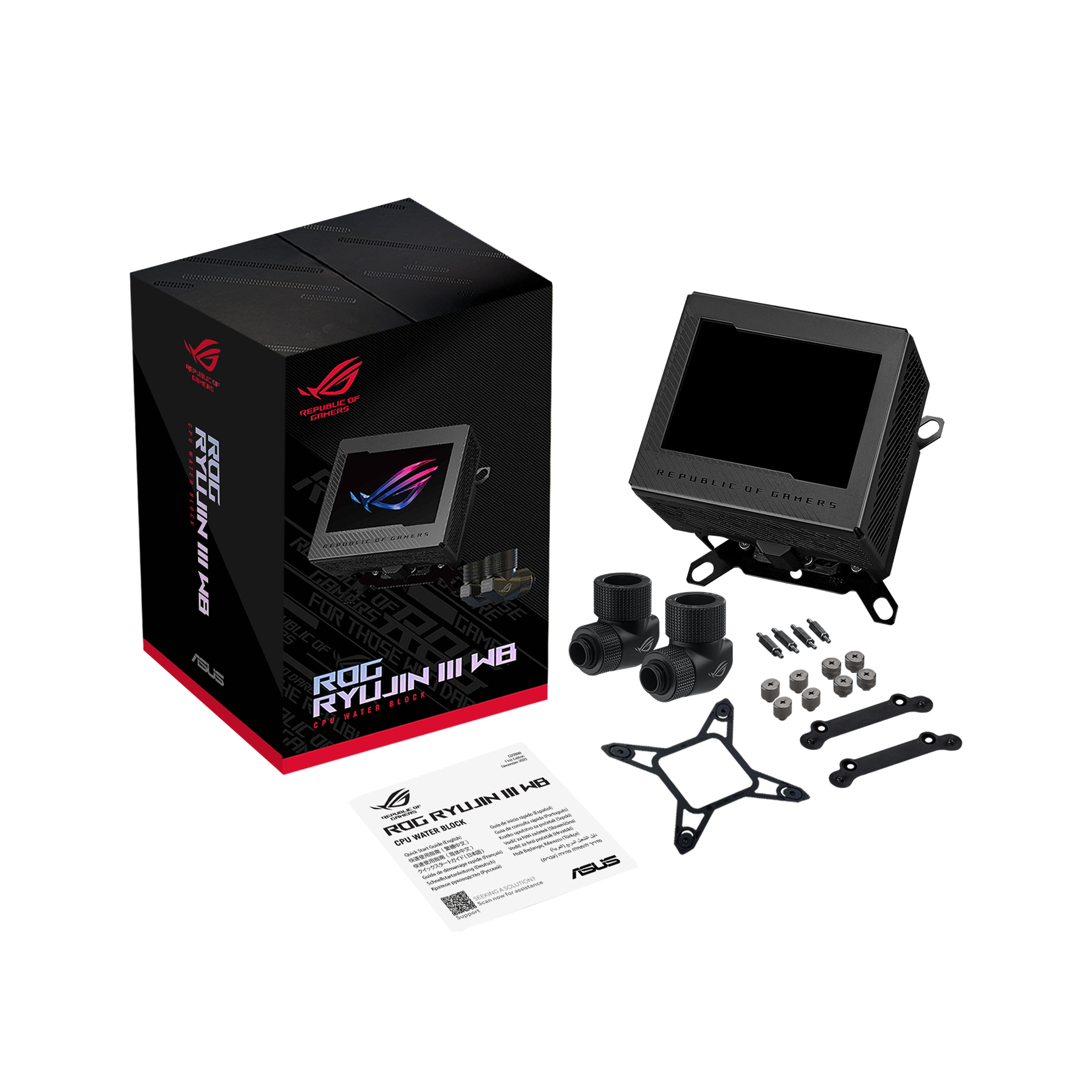 ASUS ROG RYUJIN III WB Water block – Transparent