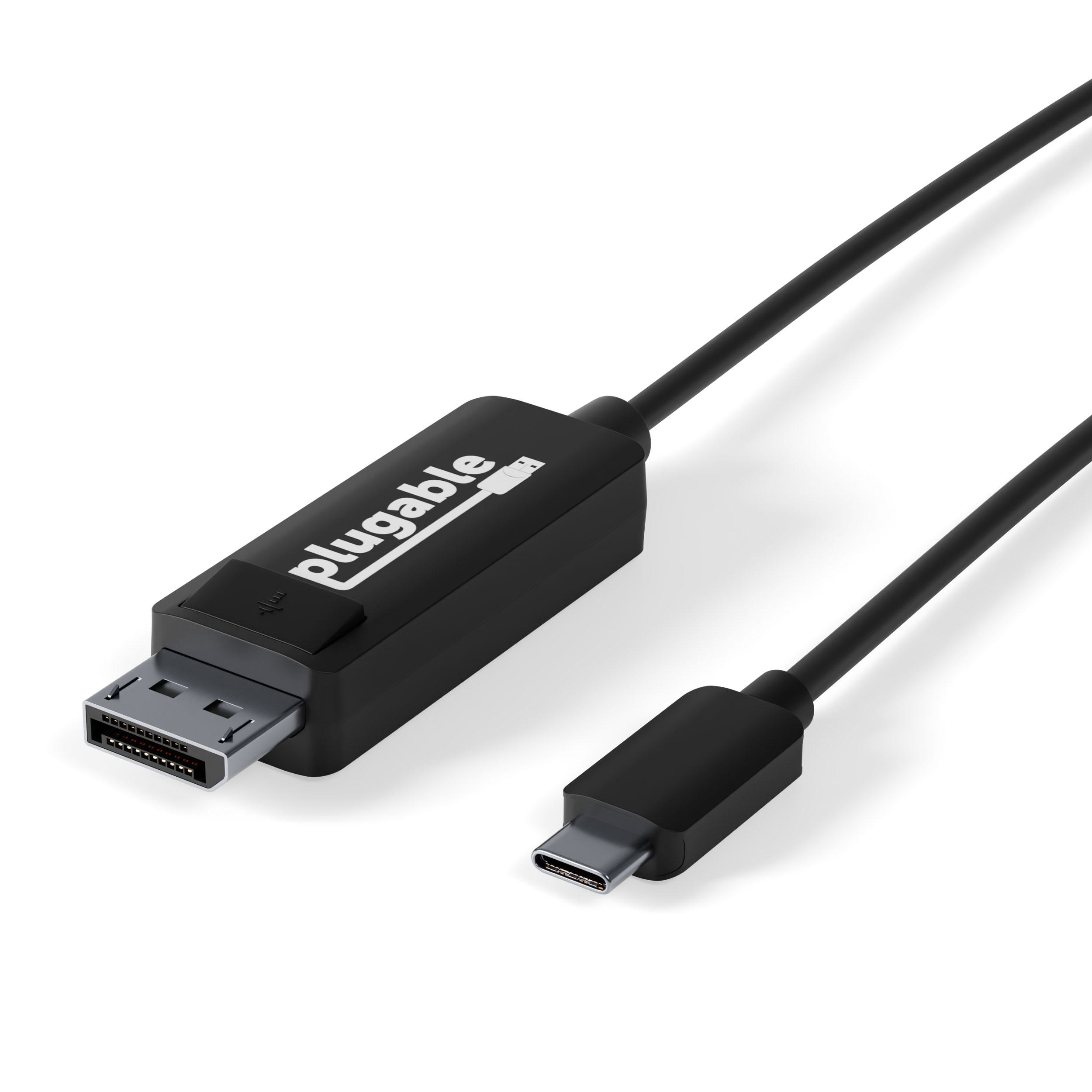 Plugable Technologies USB C to DisplayPort Adapter – 6ft (1.8m ...