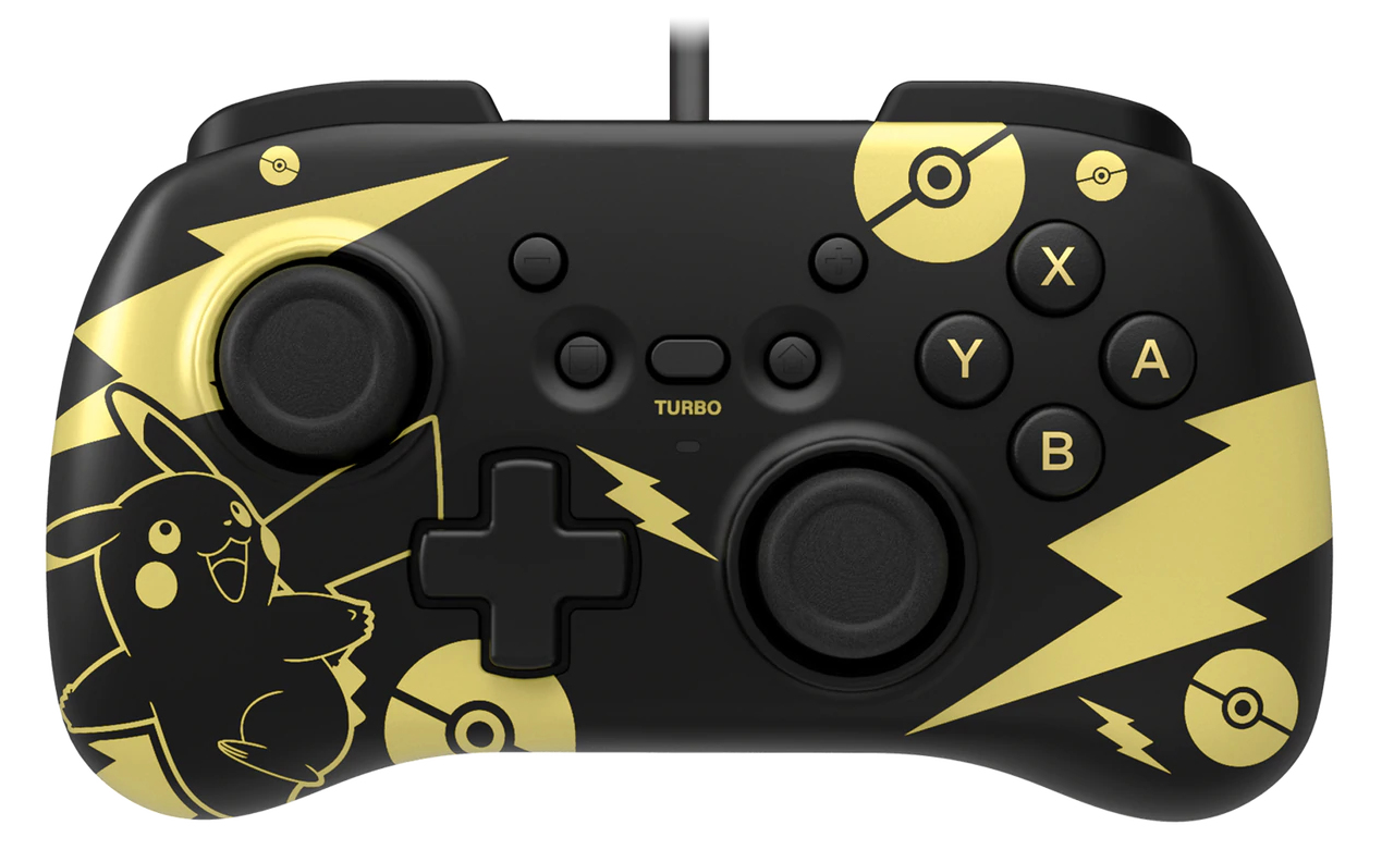 Hori HORIPAD Mini Black, Gold Gamepad Nintendo Switch – Transparent