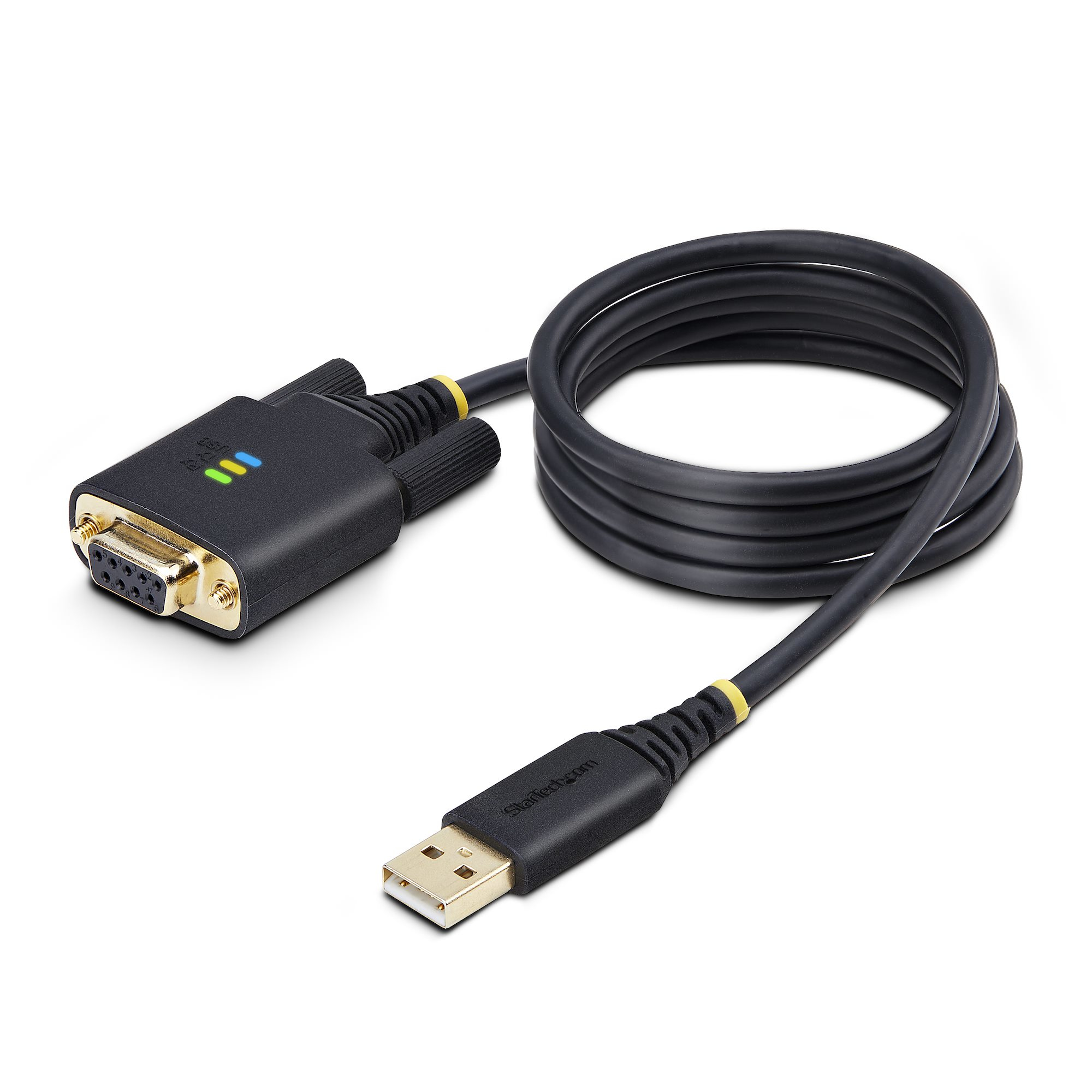 StarTech.com 3ft (1m) USB to Null Modem Serial Adapter Cable ...